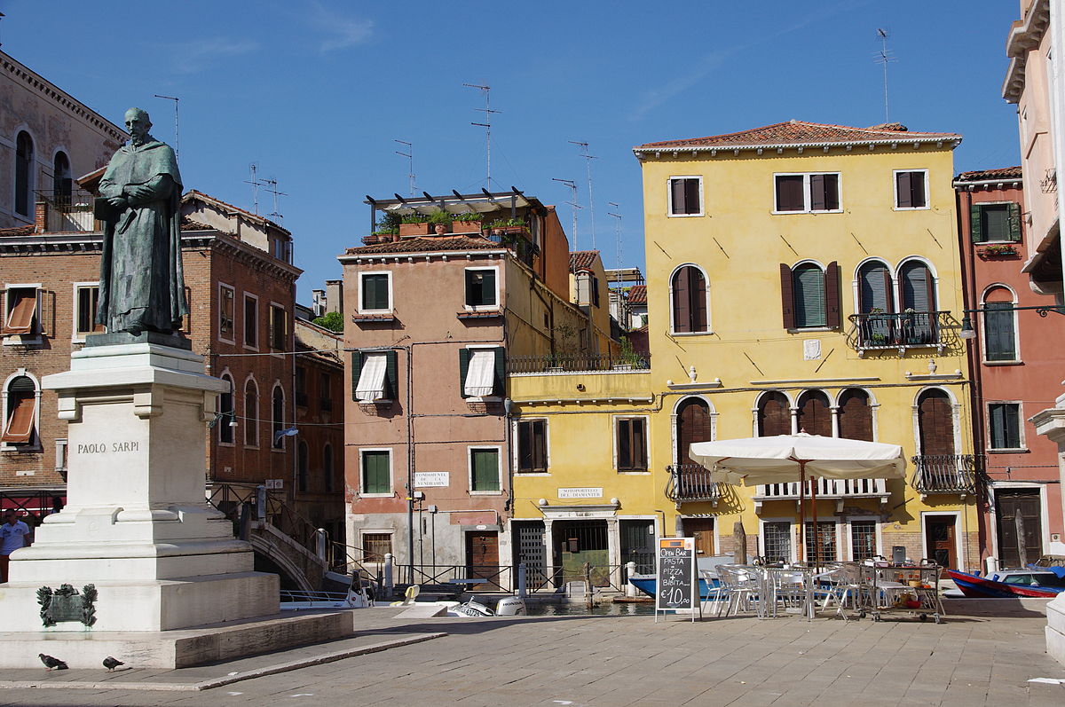 A guide map taking in the Venetian ghetto